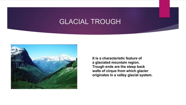 Glacier Geomorphology , Erosional landforms,Depositional Features ...