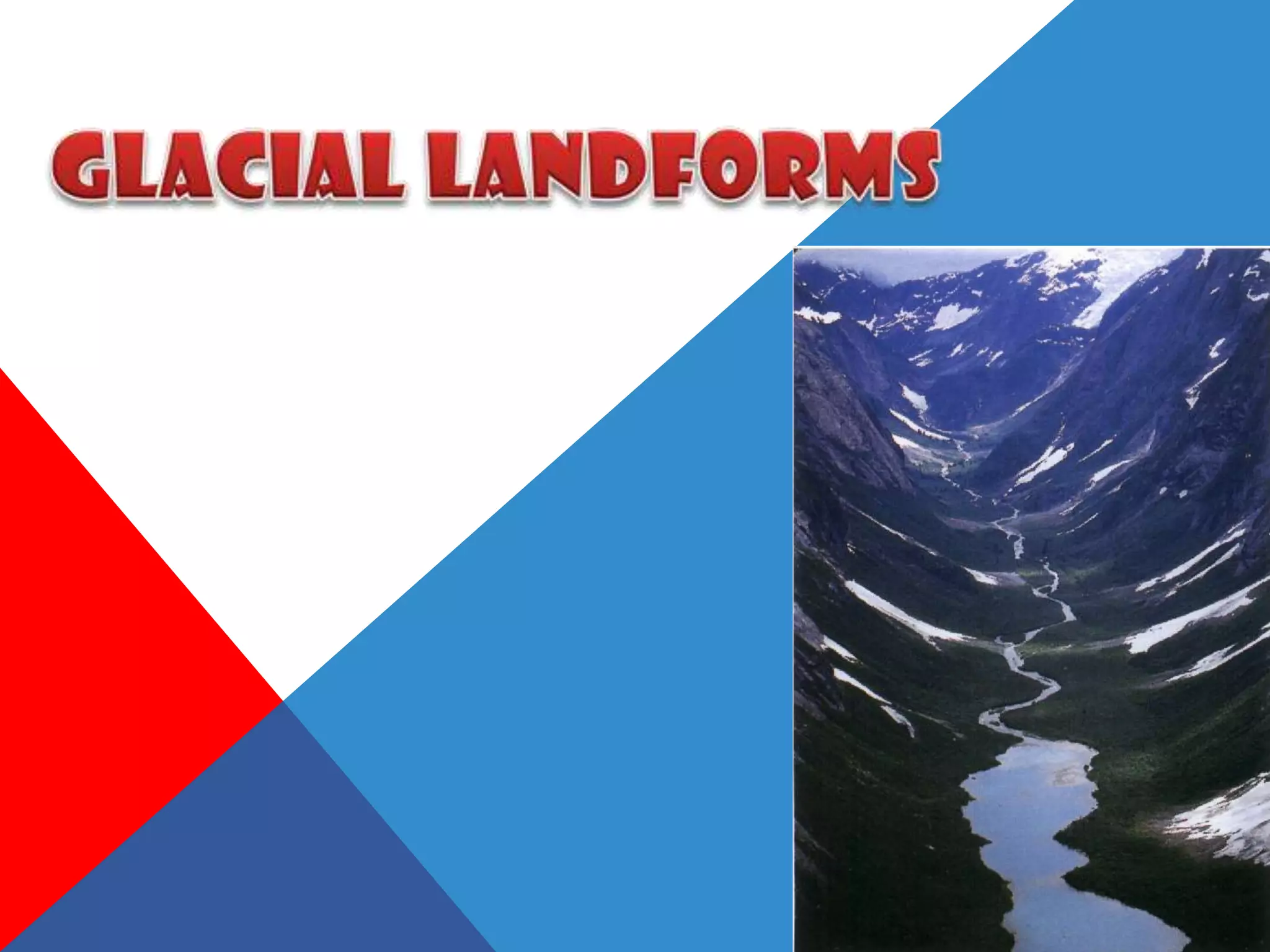 Glacial trough and terminal morraine presie | PPT