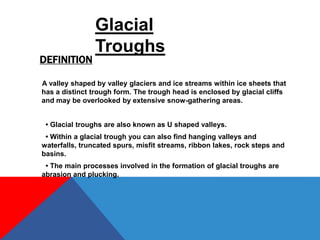 Glacial trough and terminal morraine presie | PPT
