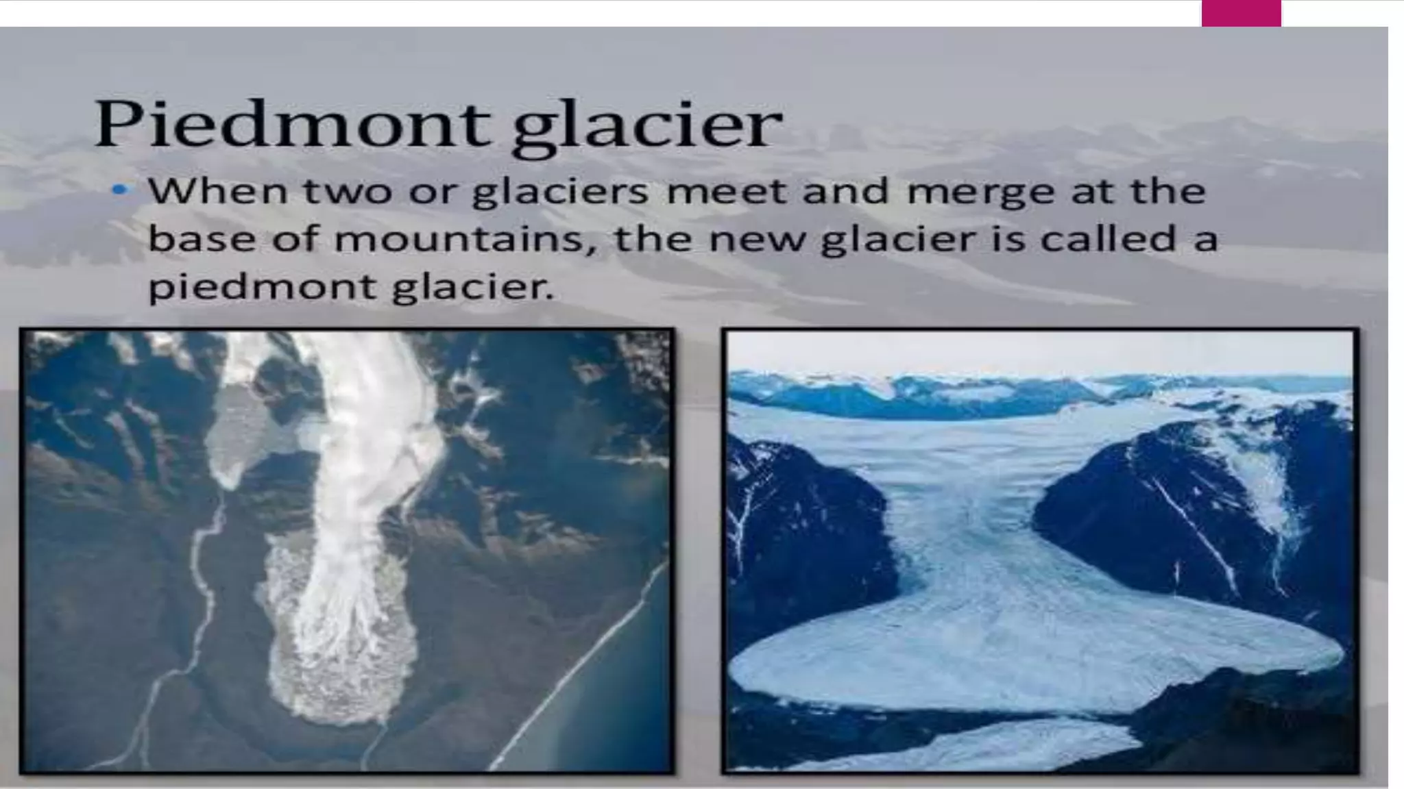Landforms associated with Glacier | PPTX