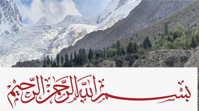 Hydro- climatological study of Gilgit River Basin Pakistan | PPTX