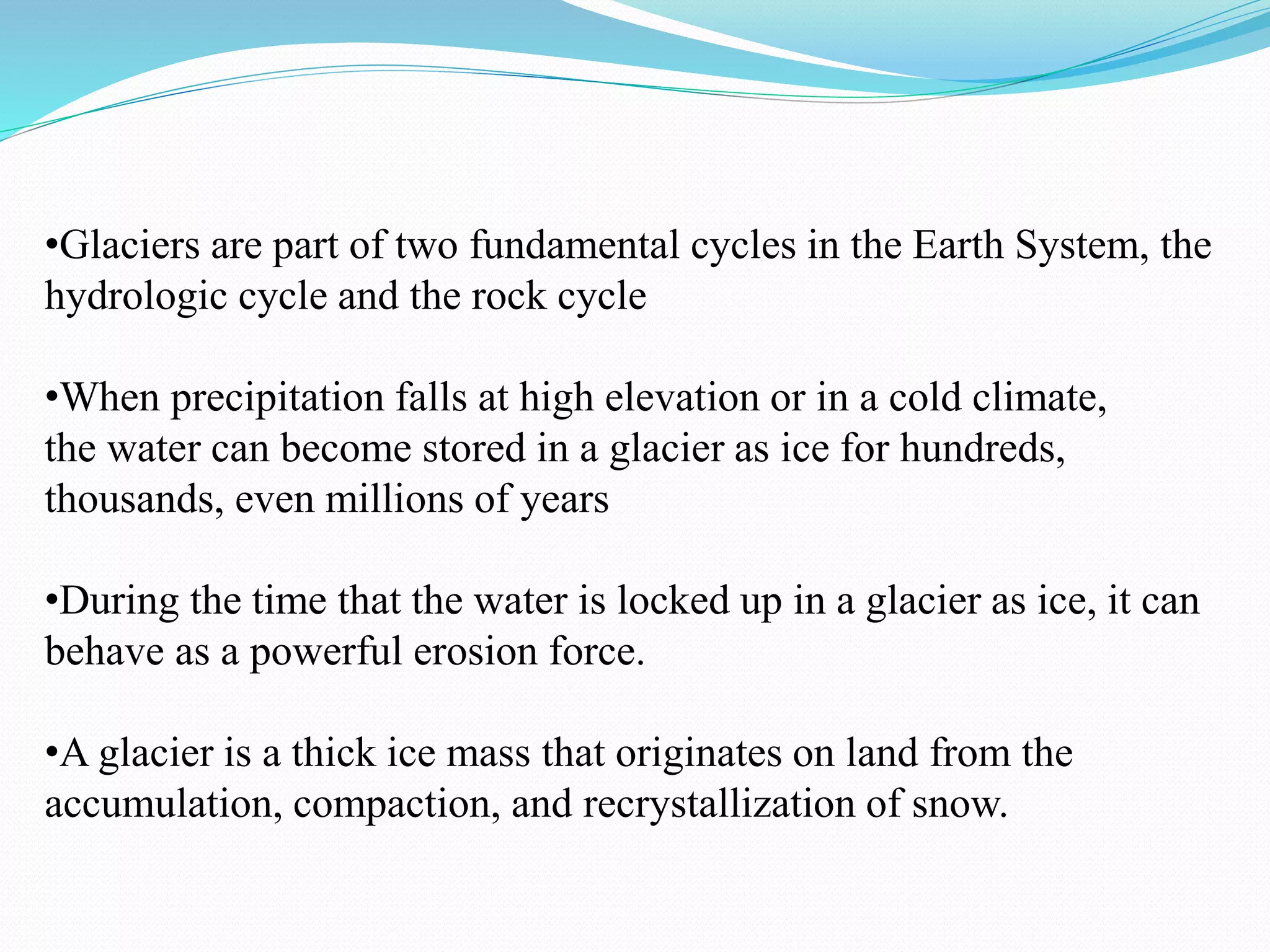 Glacier formation and landforms | PPTX | Geography | Science