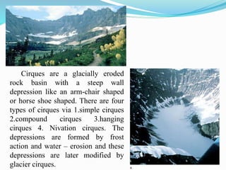 Glacier formation and landforms | PPTX | Geography | Science