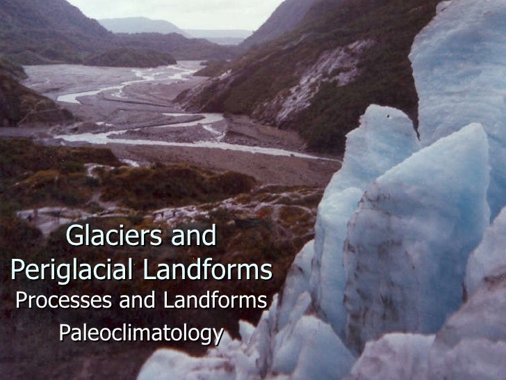 Glacial Processes Landforms