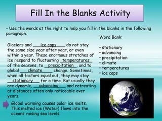 Glaciers, Polar Ice and Global Warming | PPTX