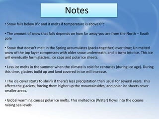 Glaciers, Polar Ice and Global Warming | PPTX