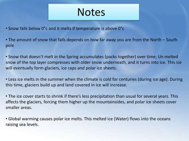 Glaciers, Polar Ice and Global Warming | PPTX | Geography | Science