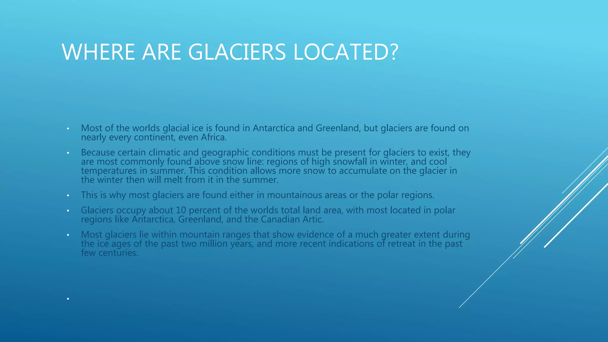 Glaciers project | PPT
