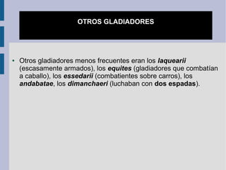 Gladiadores romanos | ODP