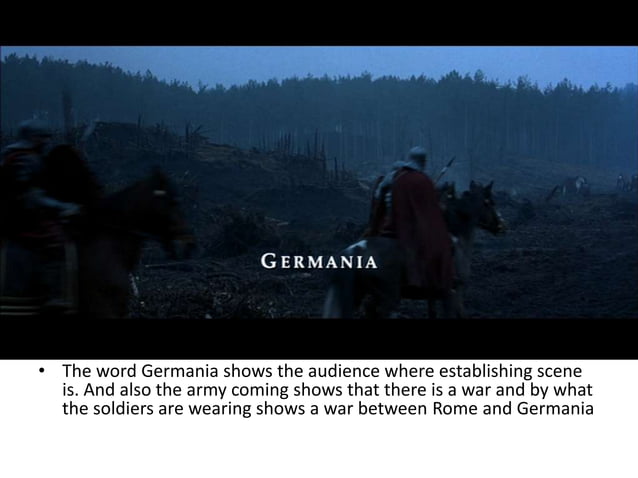 Gladiator opening sequence | PPTX | Movies | Entertainment