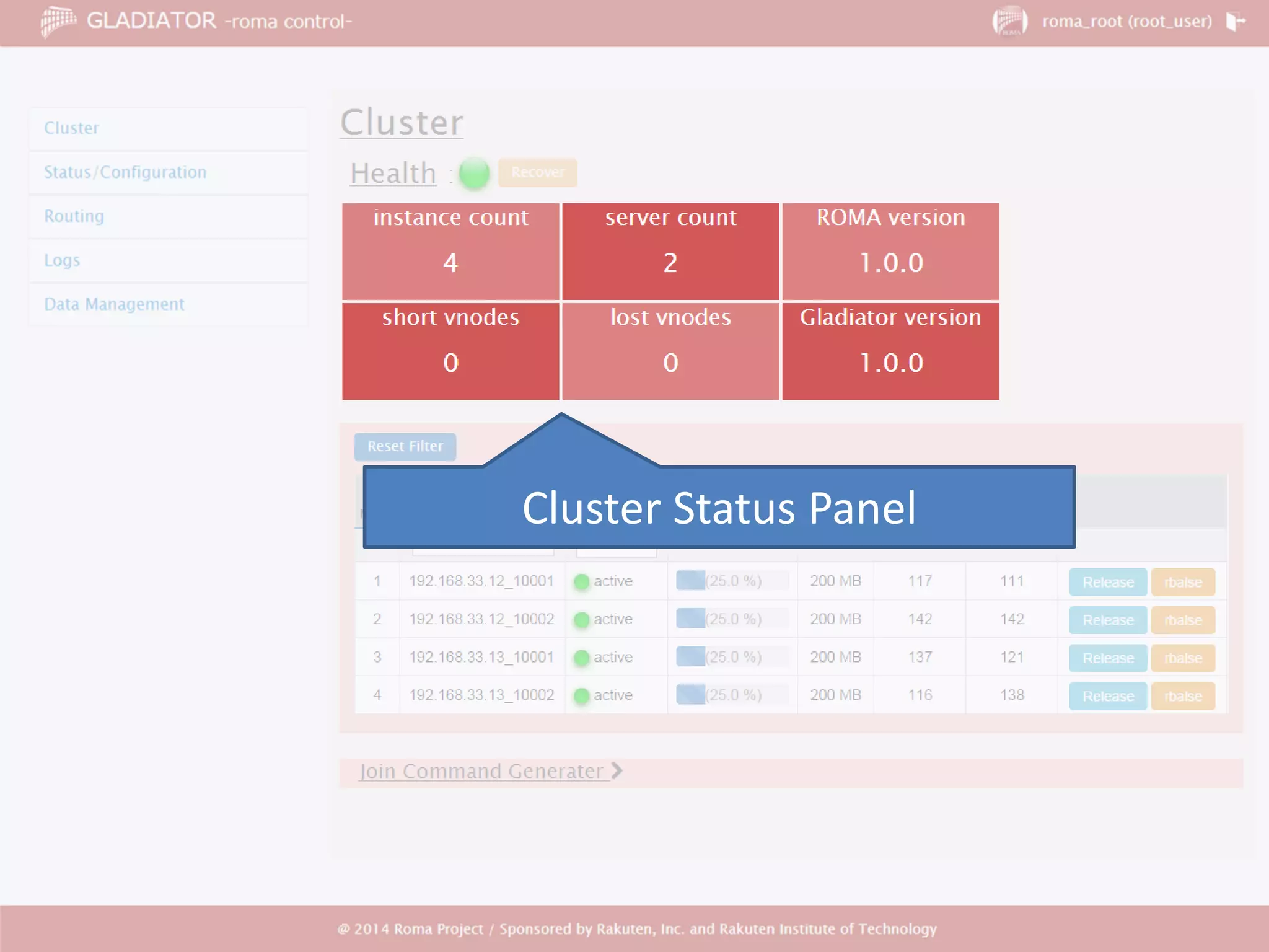 Gladiator, GUI management tool of ROMA (NOSQL based ruby). | PDF