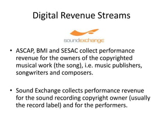 Understanding Digital Revenue Streams (for Musicians) | PPTX