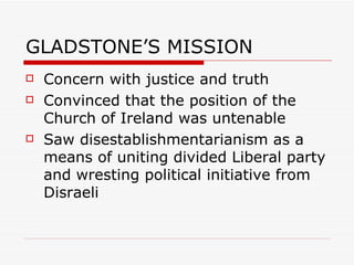 Gladstone And Ireland | PPT