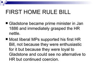 Gladstone, Parnell And Home Rule | PPT