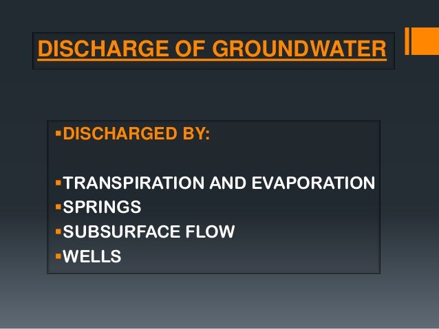 groundwater