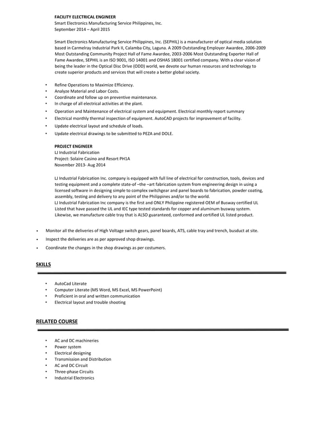 Gladys kate cantal cv | PDF