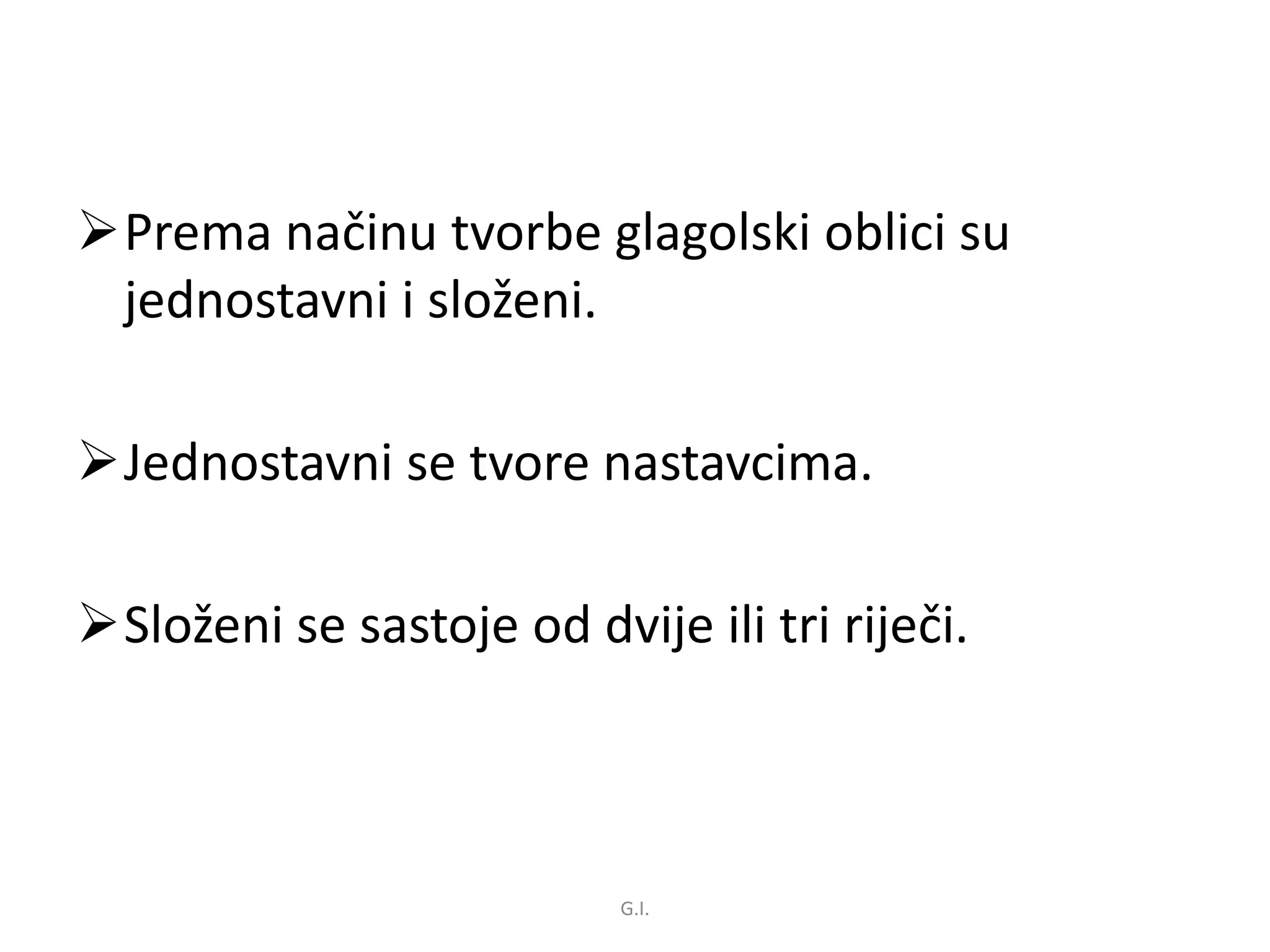 Glagolski oblici | PPTX