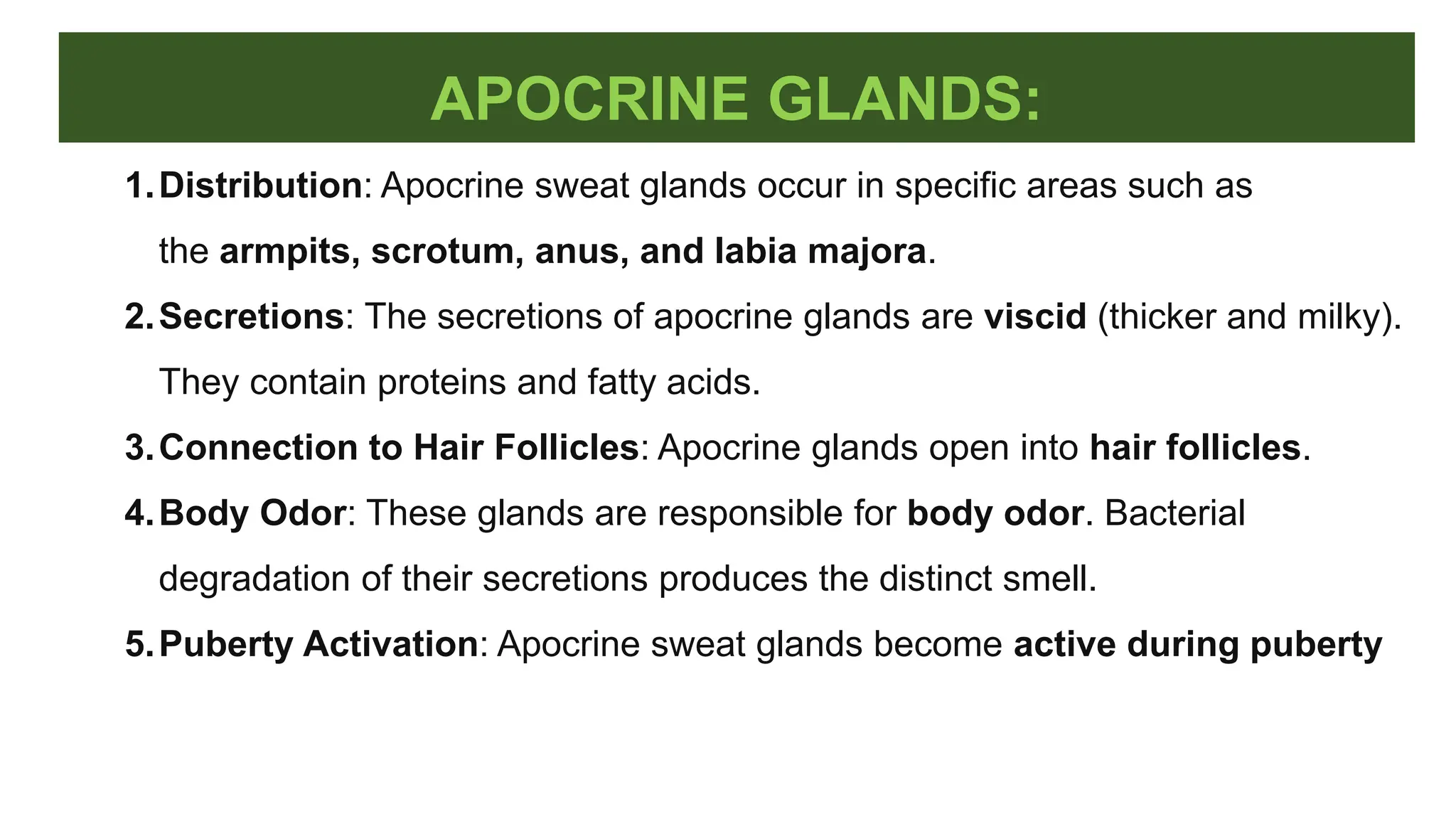 GLANDS IN THE SKIN,FUNCTIONS AND ABNORMALITIES ..pptx