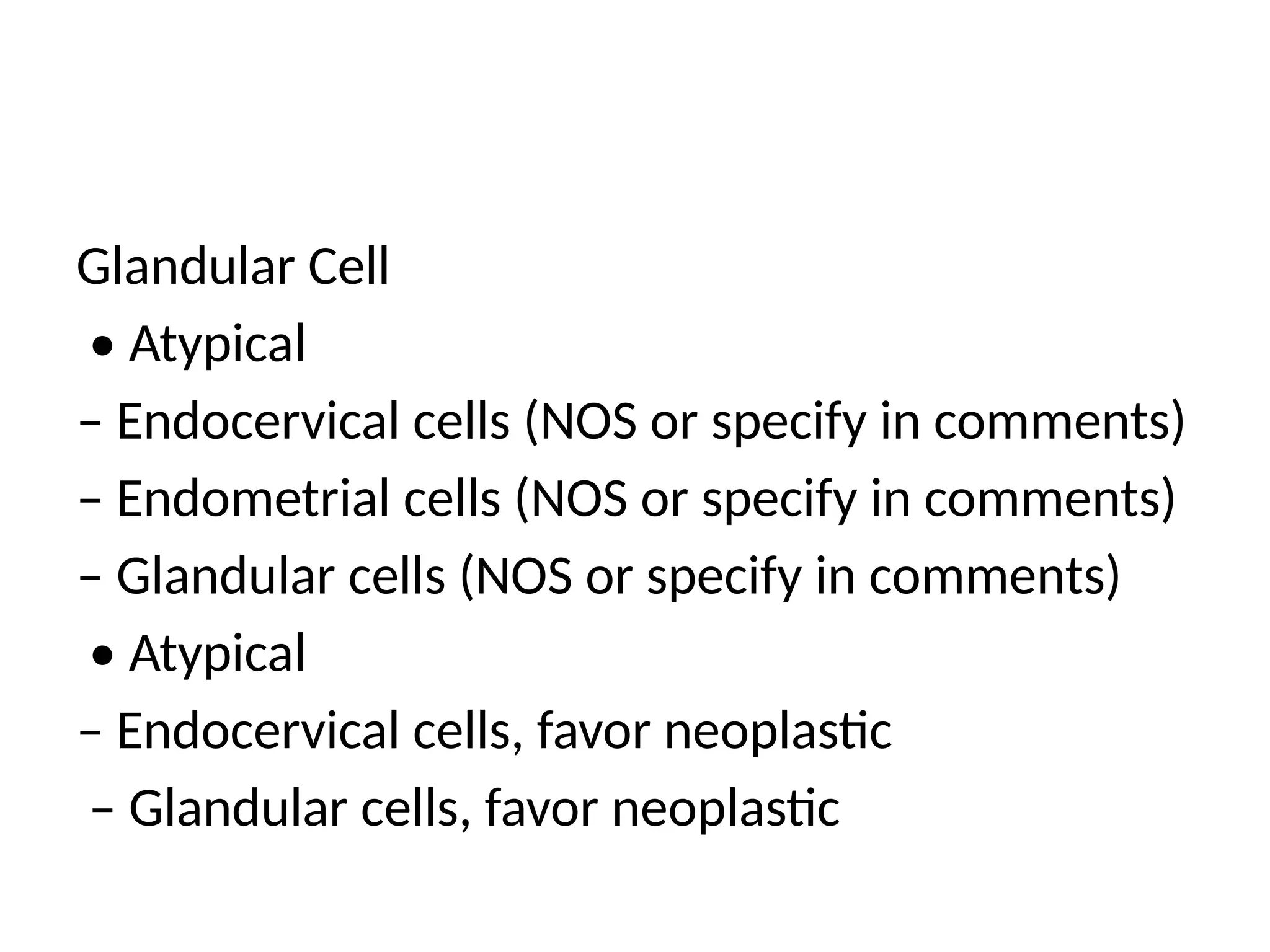 Glandular lesion of cervix in pap smear. | PPTX