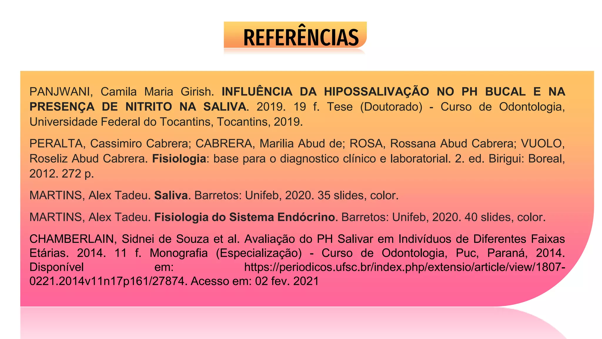 Glandulas salivares e ph bucal | PPT