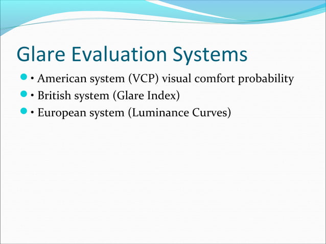 Glare | PPT | Eye and Vision Conditions | Diseases and Conditions