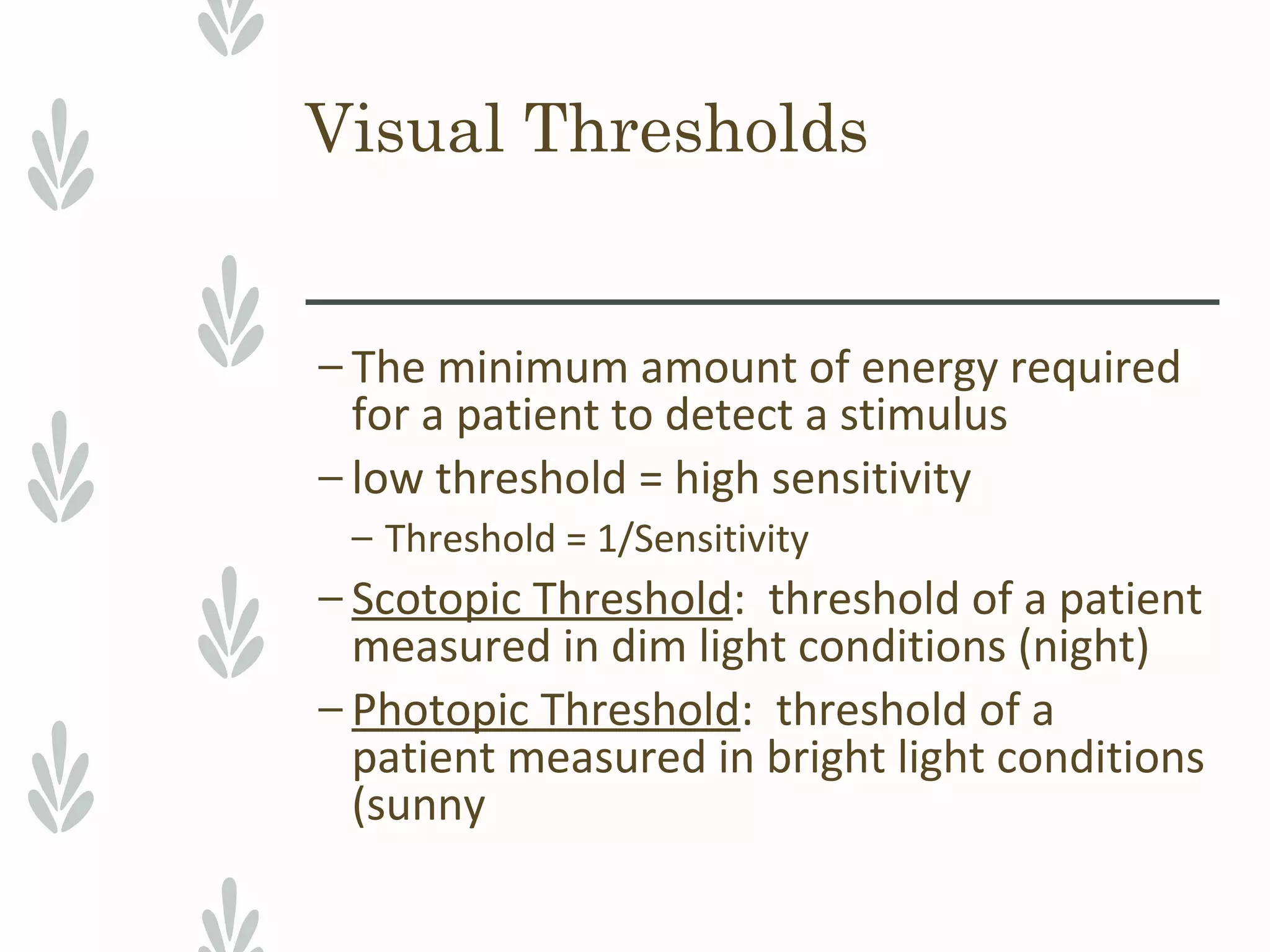 Glare testing and dark adaptation | PPT