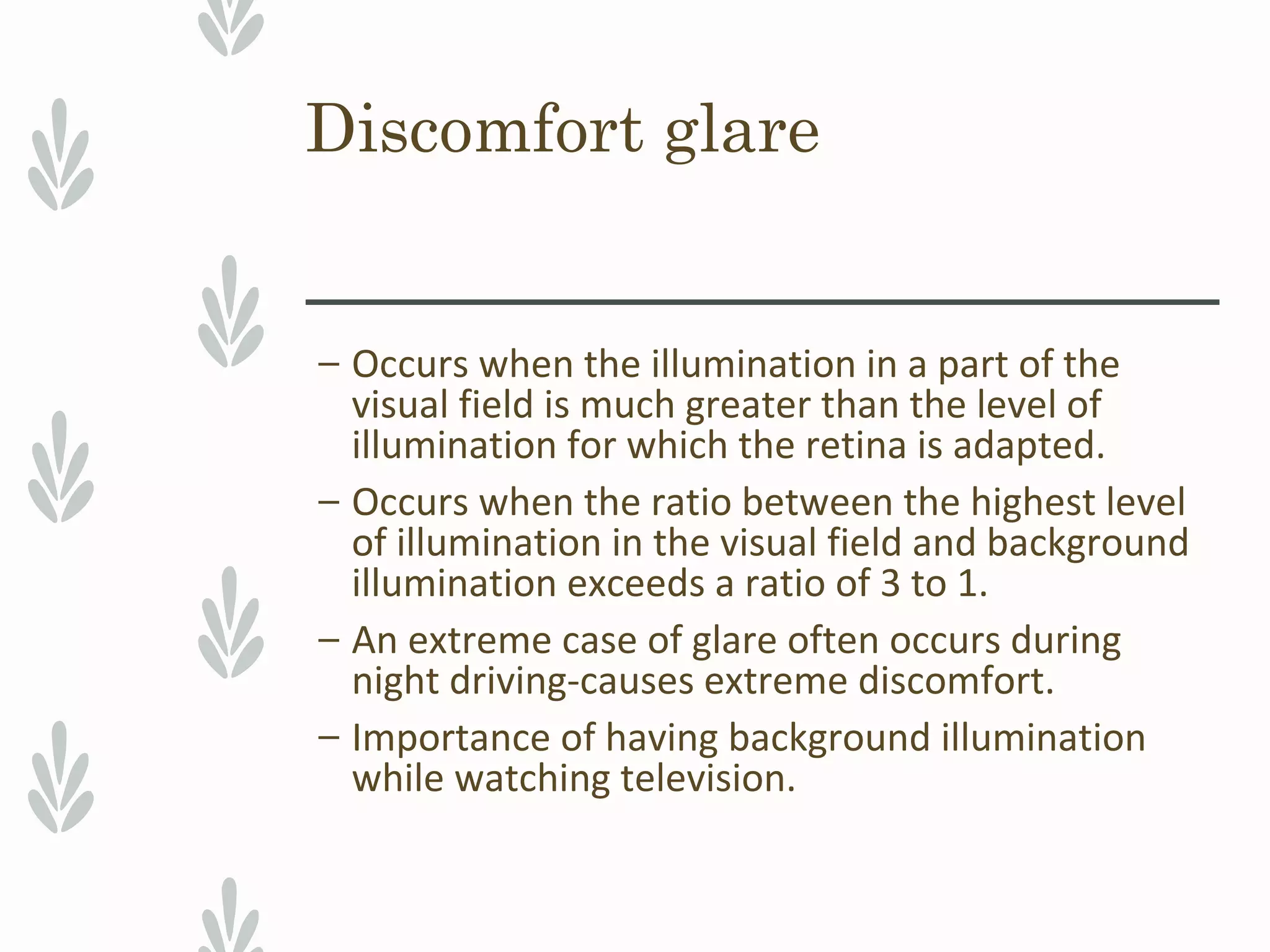 Glare testing and dark adaptation | PPT