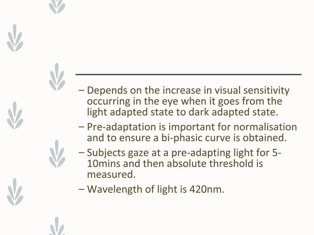 Glare testing and dark adaptation | PPT