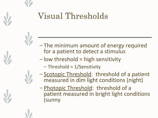 Glare Testing And Dark Adaptation Ppt