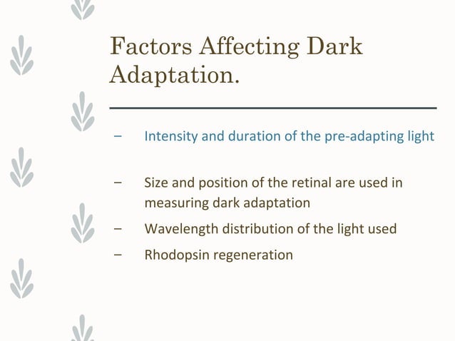 Glare Testing And Dark Adaptation Ppt
