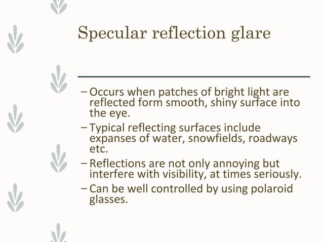 Glare Testing And Dark Adaptation Ppt
