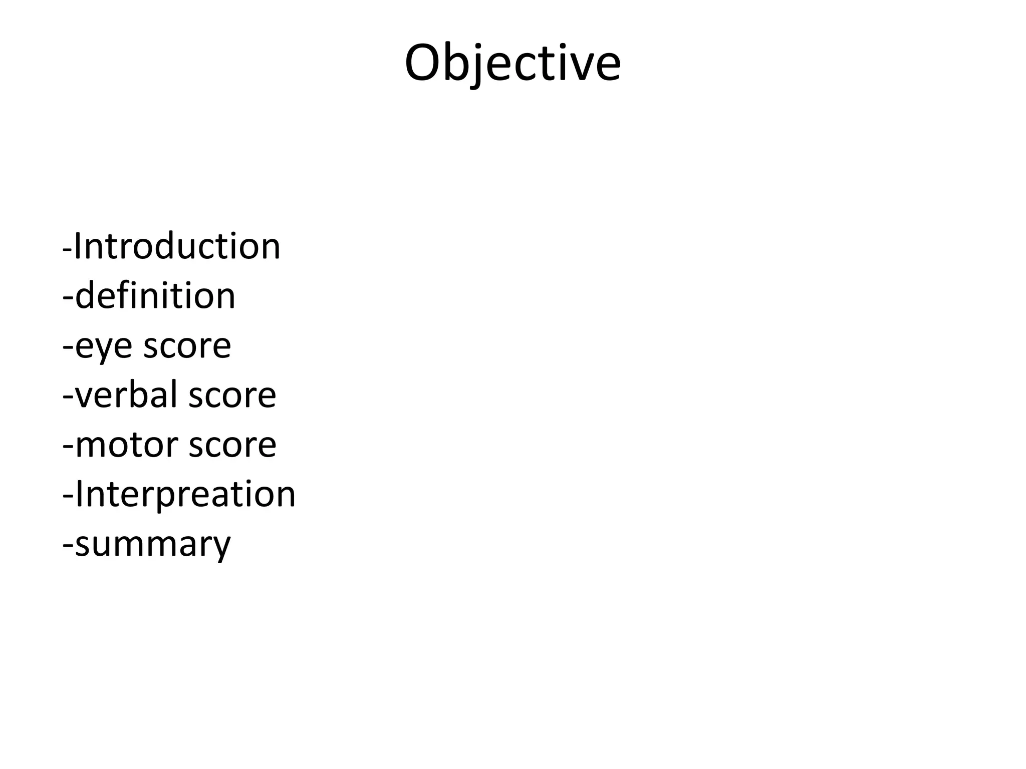 Glasco coma scale | PPTX