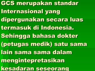 Glasgow coma scale | PPT