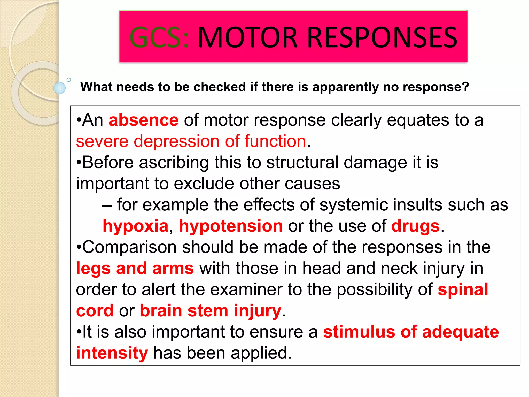 Glasgow Coma Scale Presentation | PPTX