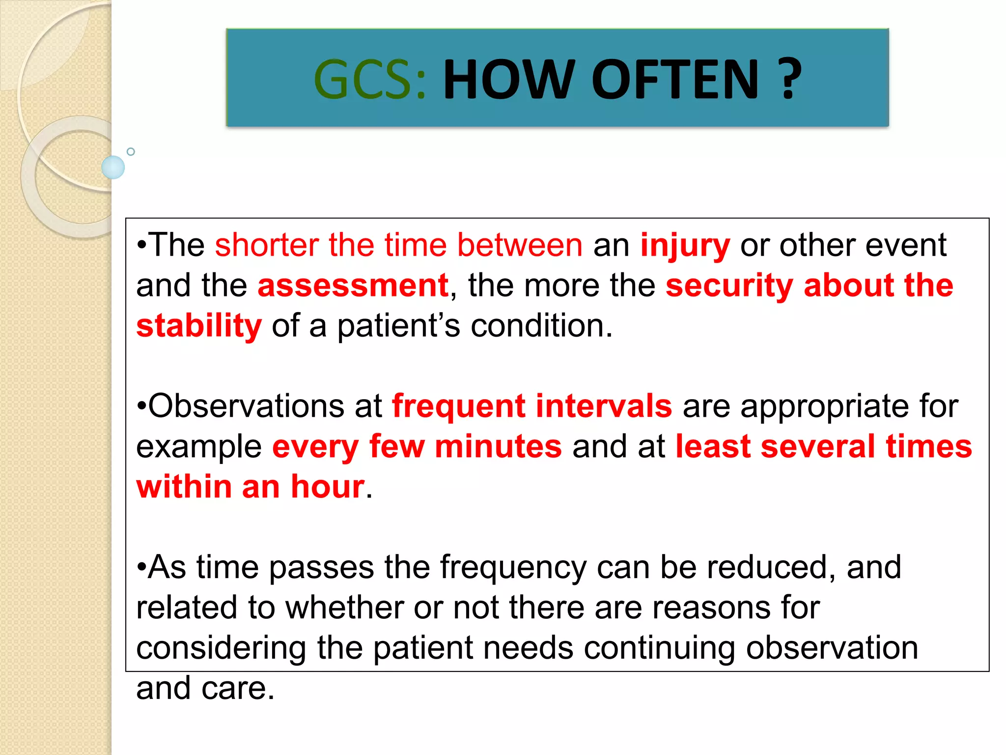 Glasgow Coma Scale Presentation | PPTX