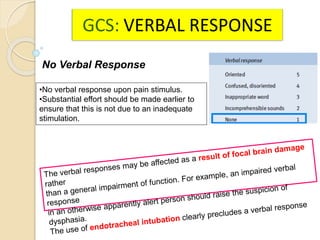 Glasgow Coma Scale Presentation | PPTX