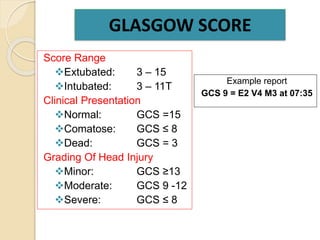 Glasgow Coma Scale Presentation | PPT