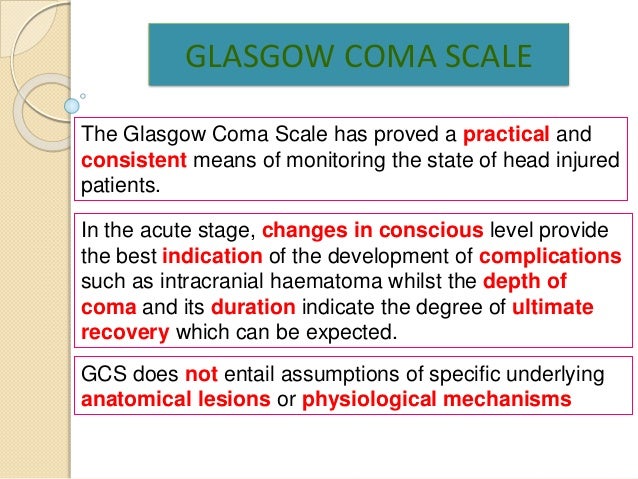 Modified Glasgow Coma Scale for Infants and Children – DR. TRYNAADH