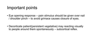 Glasgow coma scale | PPTX