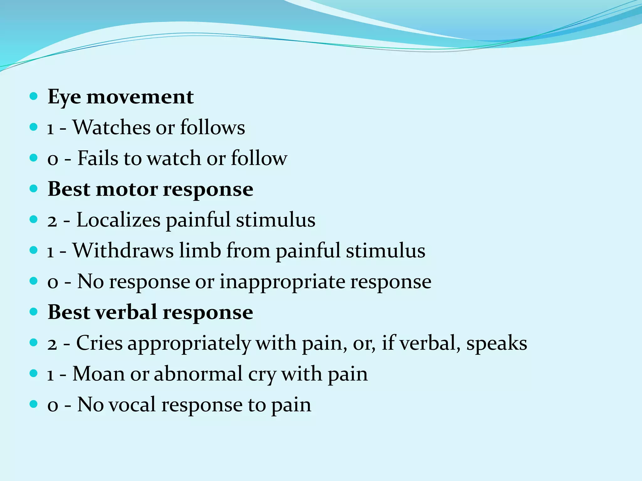Glasgow coma scale evaluation and clinical considerations | PPTX | Death, Injury, or Military ...