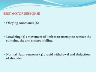 Glasgow coma scale evaluation and clinical considerations | PPTX