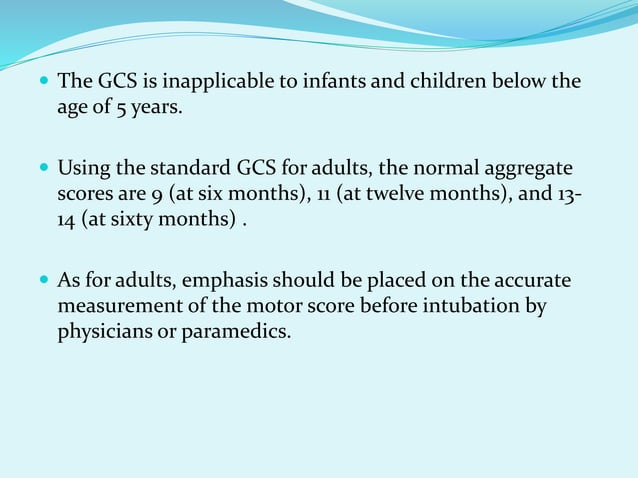 Glasgow coma scale evaluation and clinical considerations | PPTX | Death, Injury, or Military ...