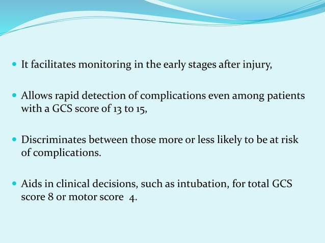 Glasgow coma scale evaluation and clinical considerations | PPTX | Death, Injury, or Military ...