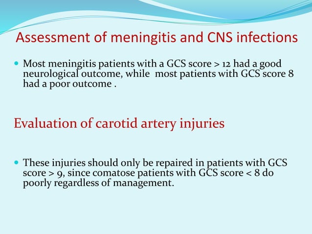 Glasgow coma scale evaluation and clinical considerations | PPTX | Death, Injury, or Military ...