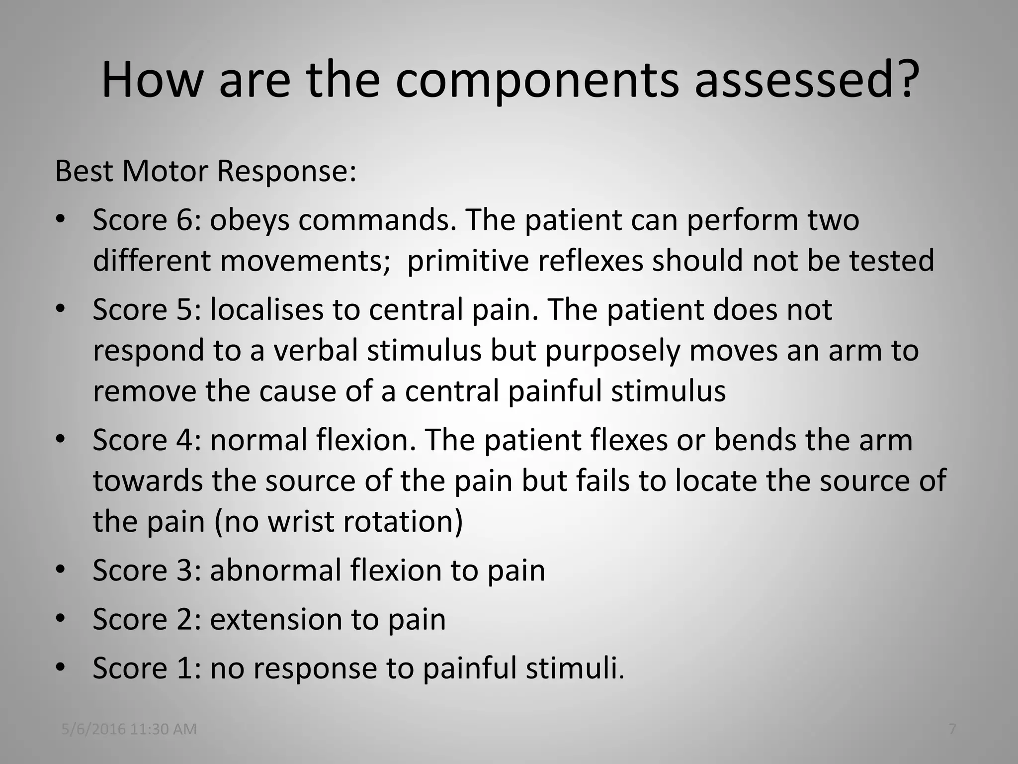 Glasgow coma scale | PPTX