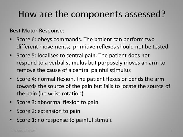 Glasgow coma scale | PPTX