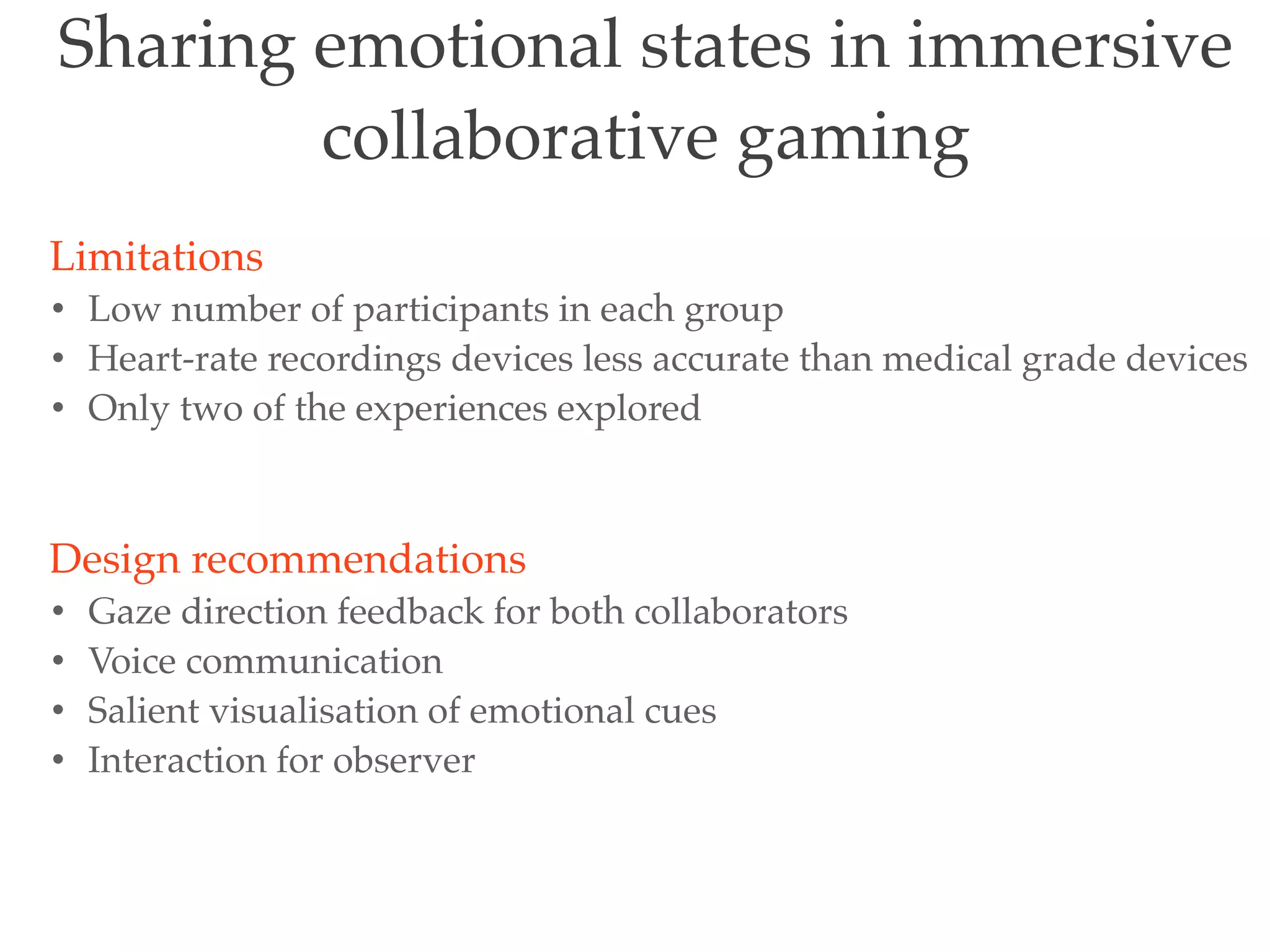 Sharing emotions in collaborative virtual environments | PPT