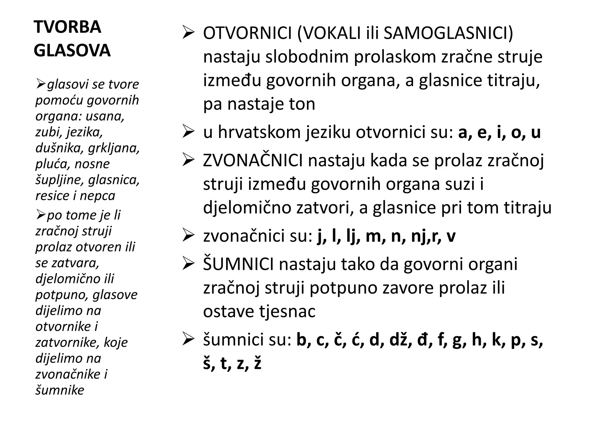 Glasovne promjene | PPTX