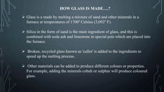 Glass | PPTX | Geology | Science