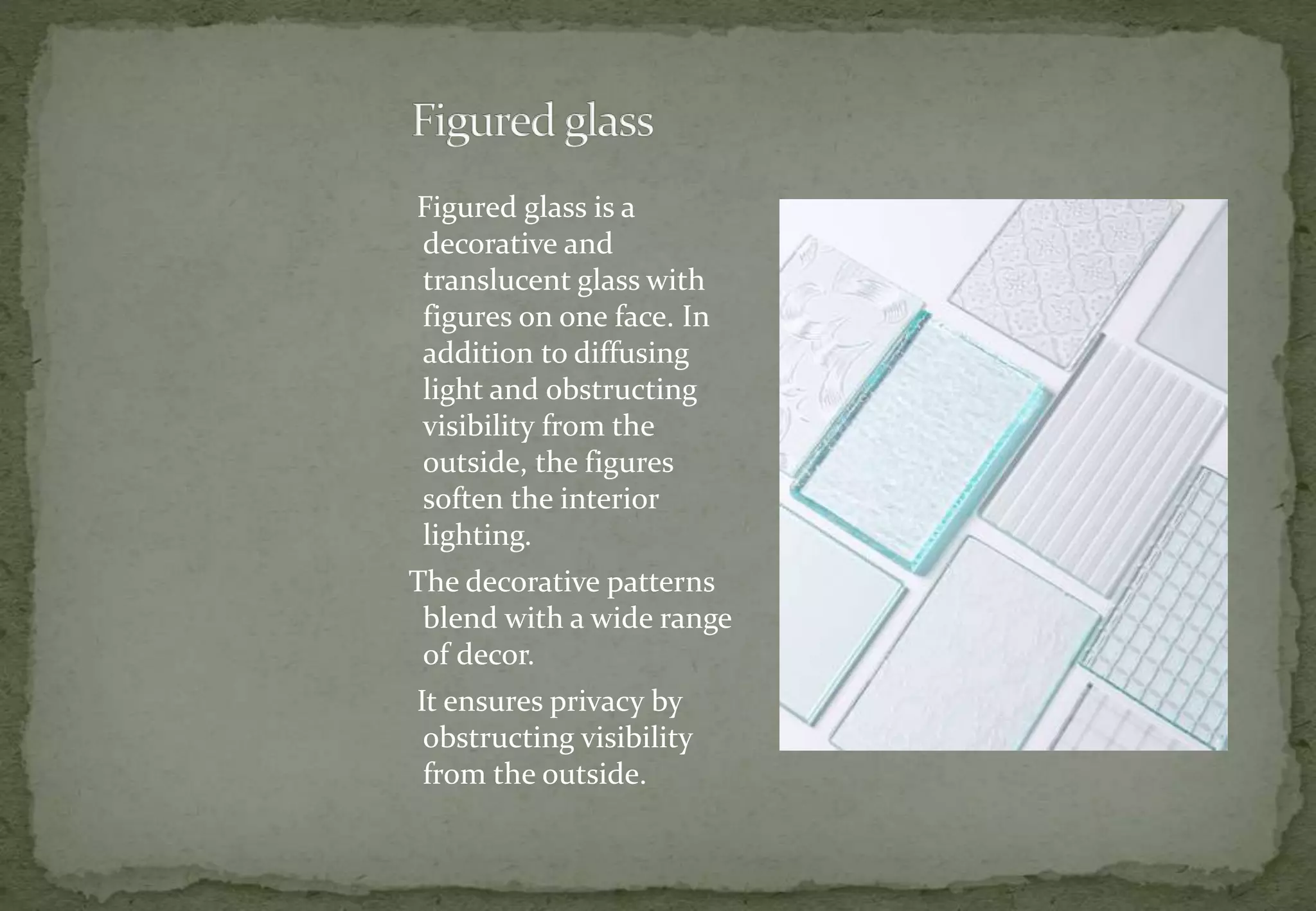 Types of Glass | PPTX
